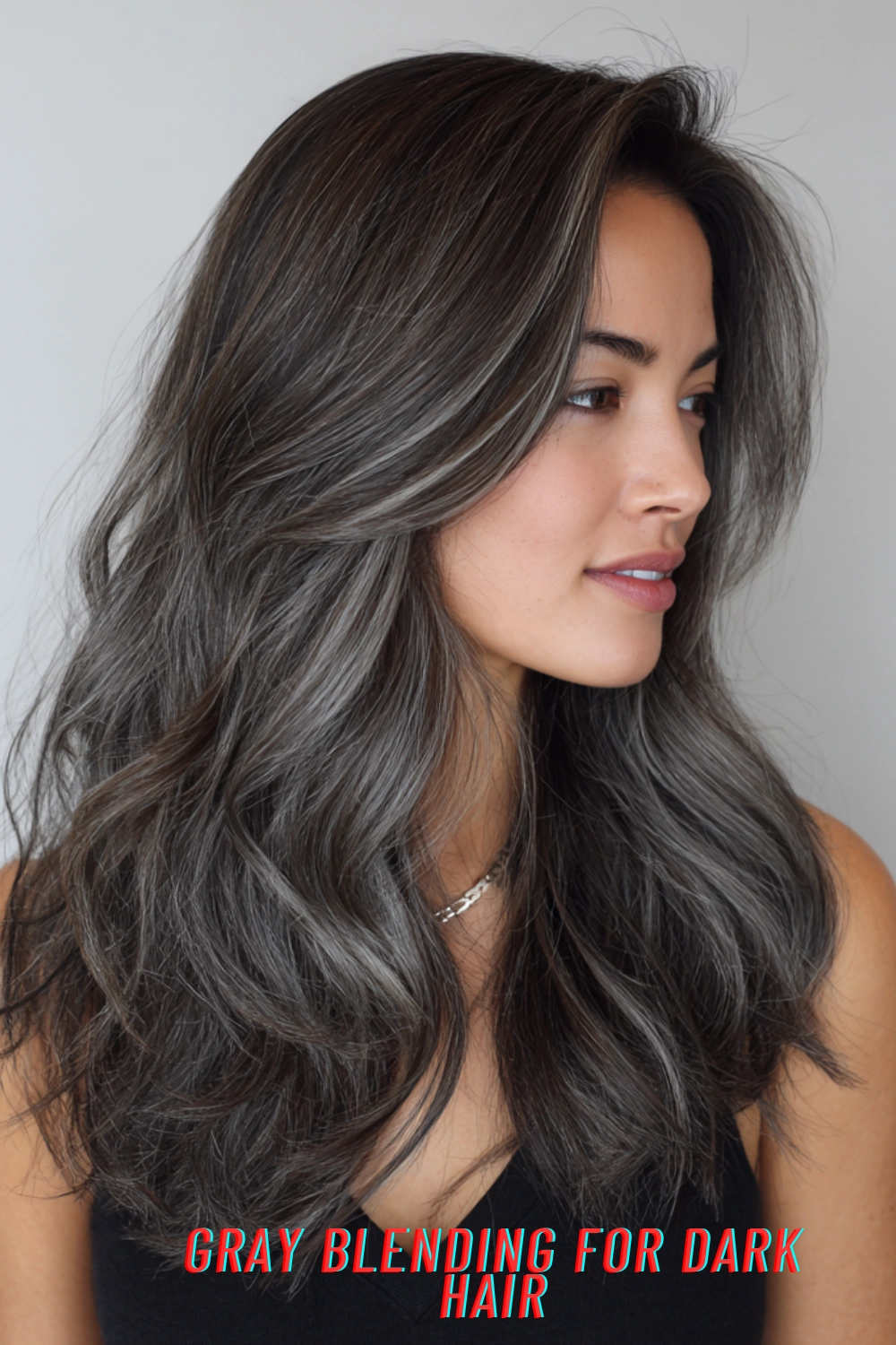 32 Stunning Gray Blending Ideas for Dark Hair to Try in 2025